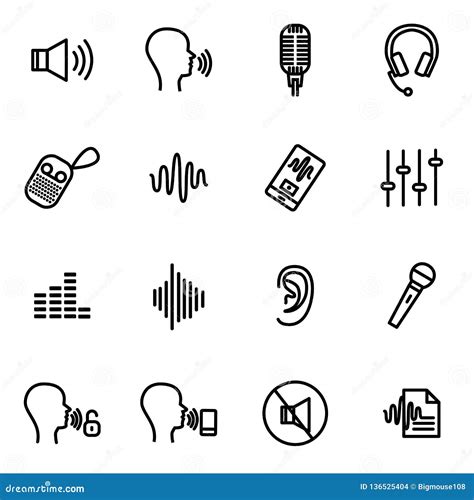 Speech Recognition Sound Wave Form Signal Diagram Cartoon Vector 77147405