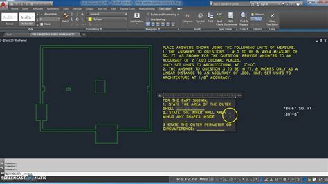 Autocad Area Command With Add And Subtract Youtube