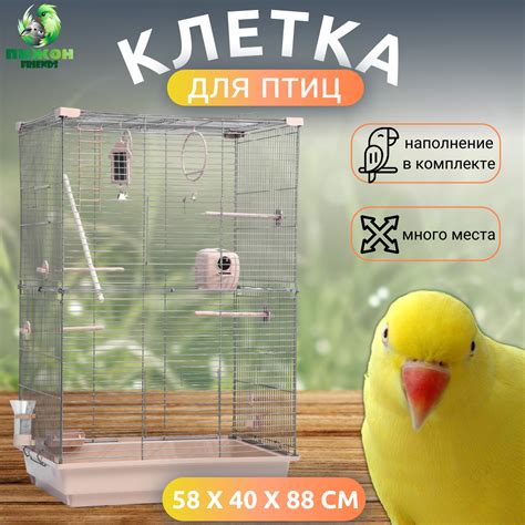 Клетки для птиц Пижон - купить клетки для птиц Пижон, цены на Мегамаркет