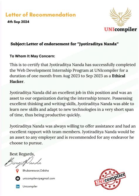 Jyotiraditya Nanda On Linkedin Hacking Internship