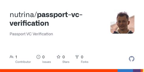 Github Nutrina Passport Vc Verification Passport Vc Verification