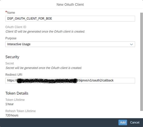 Connect Sap Web Intelligence To Sap Datasphere Analytic Models Using Oauth 2 0 Erp Qanda