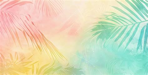 Premium Photo Tropical Paradise A Pastel Gradient Background