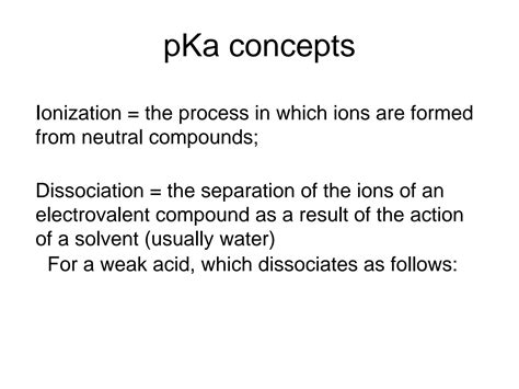 SOLUTION: Pka concept theory with examples - Studypool