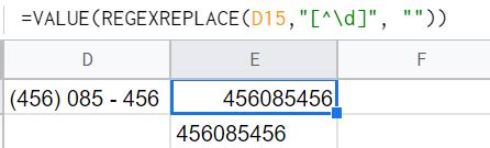 Regex Remove Non Numeric Characters And Spaces In Google Sheet Cell Stack Overflow