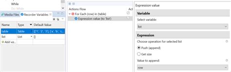 Free Pushing A Data Table Content To A List Rpa Express Workfusion