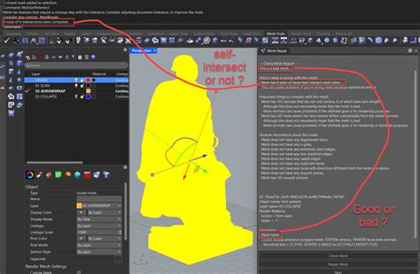 MeshSelfintersect And MeshRepair Incoherences Mesh WIP McNeel Forum