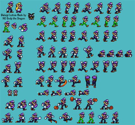 Waluigi The Legendary Starfy Style Mario Customs Custom Edited