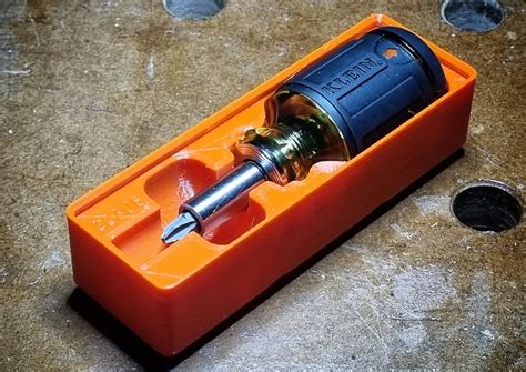 Gridfinity Klein Tools Stubby 32308 Screwdriver Holder By A Gonz Download Free Stl Model