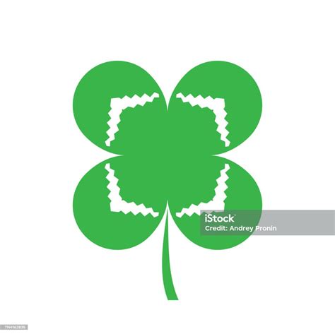 그래픽 및 웹 디자인 배경에 클로버 아이콘입니다 간단한 벡터 기호입니다 웹 사이트 버튼 또는 모바일 앱에 대 한 인터넷 개념