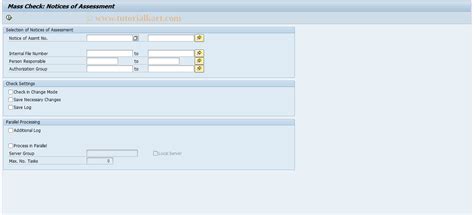 RELMNACHECK SAP Tcode Mass Check Notices Of Assessment