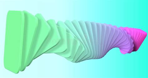 bright 3d abstraction with an array of smoothly curved objects