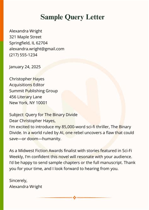 how to write an effective query letter a step by step guide