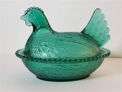 Indiana Glass Hen On Nest Hon Etsy Artofit