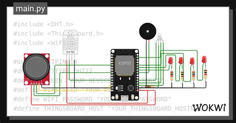 Intelligent Fire Monitoring System Wokwi Esp32 Stm32 Arduino Simulator