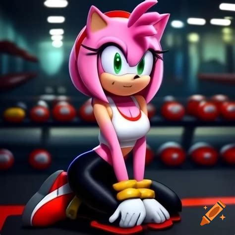 Amy Rose Character From Sonic Movie On Craiyon