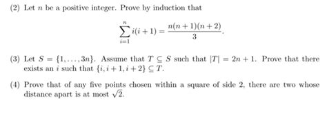 solved 2 let n be a positive integer prove by induction
