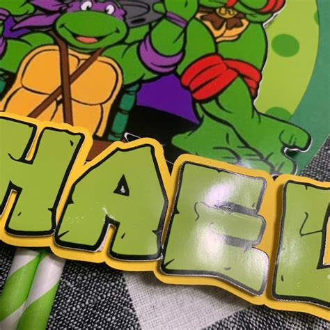 Tmnt Cake Topper Etsy