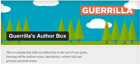 free wordpress plugin guerrilla s author box doteasy wordpress
