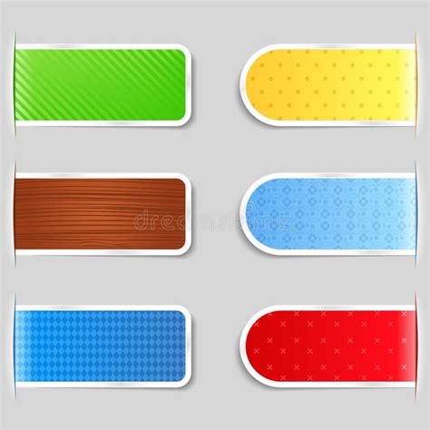 Web Navigation Tabs Buttons Gradient Vector Template Bar Menu Tab