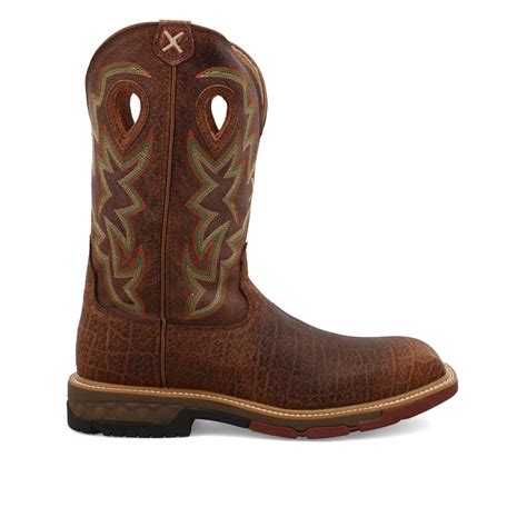Twisted X Mens Tan Comp Toe Western Work Boot Mxbn001 Russells