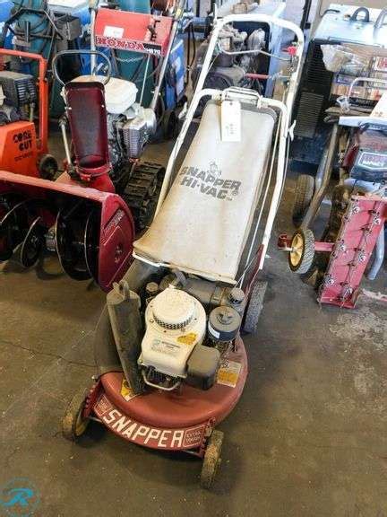 Snapper Walk Behind Lawnmower Wisconsin Robin Gas Engine With Catch Bag Mulch Attachment And