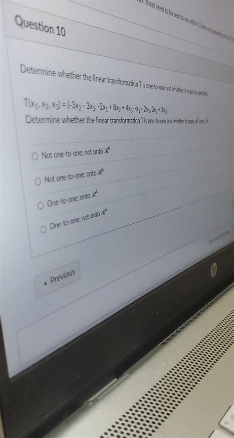 Solved Determine Whether The Linear Transformation Tis