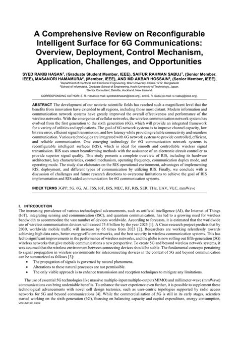 Pdf A Comprehensive Review On Reconfigurable Intelligent Surface For