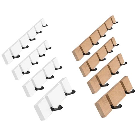 Современная Деревянная настенная вешалка крючки для одежды для хранения скрытые крючки