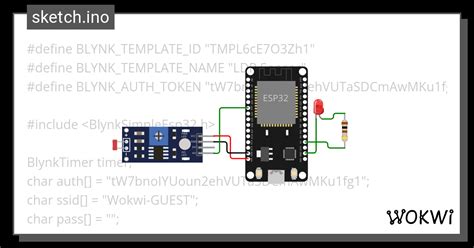 Sensor LDR Blynk Copy 2 Wokwi ESP32 STM32 Arduino Simulator