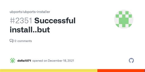 Successful Install But · Issue 2351 · Ubports Ubports Installer · Github