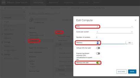 Adjust Vmware Cpu Or Ram Without Powering Down