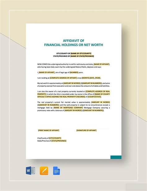32 Printable Sample Affidavit Forms And Templates Fillable Samples In