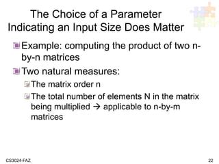 FAZ A First Step Toward Algorithm Complexity Analysis Ppt