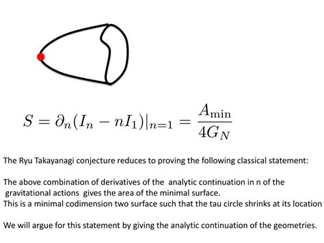 Ppt Entanglement Geometry And The Ryu Takayanagi Formula Powerpoint