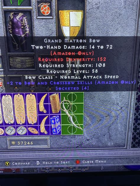 Wts 4os Grand Matron Bow 3 Bow And Crossbow Skills R Diablopsn