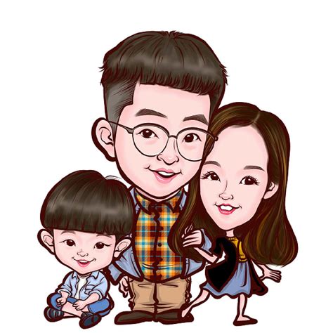 全家福要什么就画什么 站酷zcool