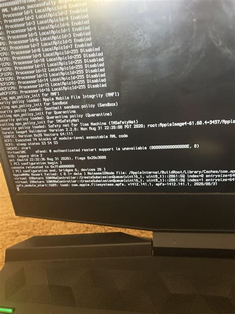 iatkos inside apfs module start 1689 help
