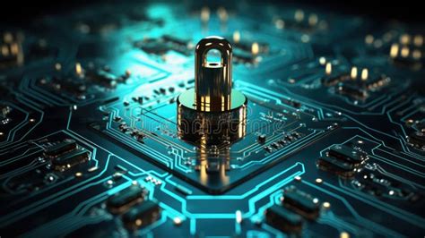 High Tech Computer Chip Motherboard With Processor Transistors