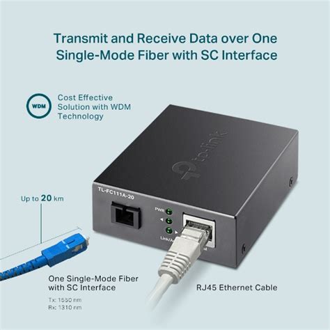 TP-Link TL-FC111A-20 – 10/100 Mbps WDM Media Converter – PT Kundalini ...