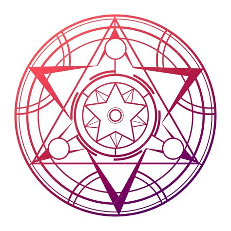 Cercle Dinvocation Alchimique Le Cercle Magique Un Symbole De La Géométrie Mystique Vecteur