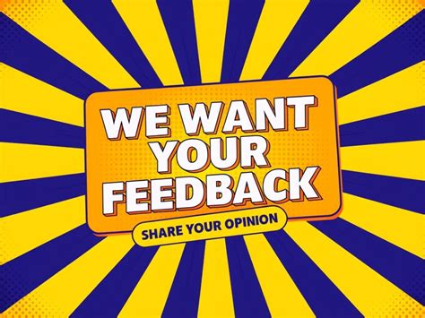 Retro Comic Style Feedback Request Graphic For Engagement Social Media Post Playground