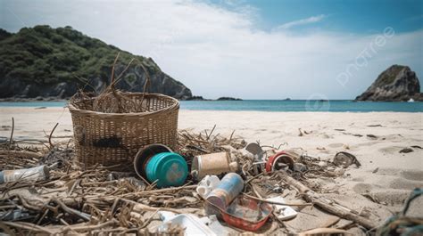 하와이 바다 근처 일회용 플라스틱 쓰레기 해변 쓰레기 고화질 사진 사진 구름 배경 일러스트 및 사진 무료 다운로드 Pngtree