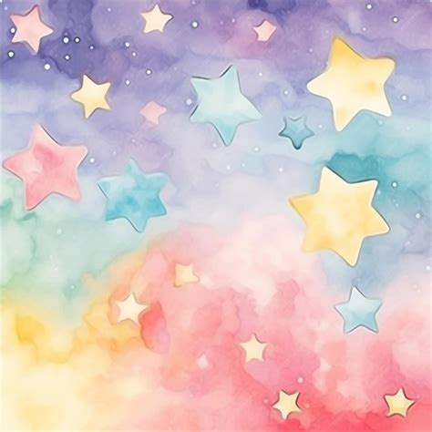 Un Fondo De Color Pastel Con Estrellas Y La Palabra Estrellas En él