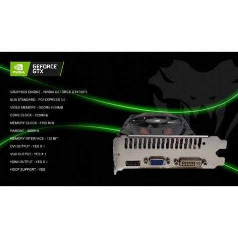 Jual Vga Venomrx Geforce Gtx 750 Ti 4gb Ddr5 Gtx750 Gtx 750ti Shopee Indonesia