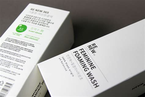 전문 박스제작 업체에서 만든 여성청결제 제품의 박스제작 박스메이커스 팩토리엠 박스제작 전문업체