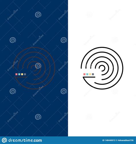 Forecasting Model Forecasting Model Science Icons Flat And Line Filled Icon Set Vector Blue