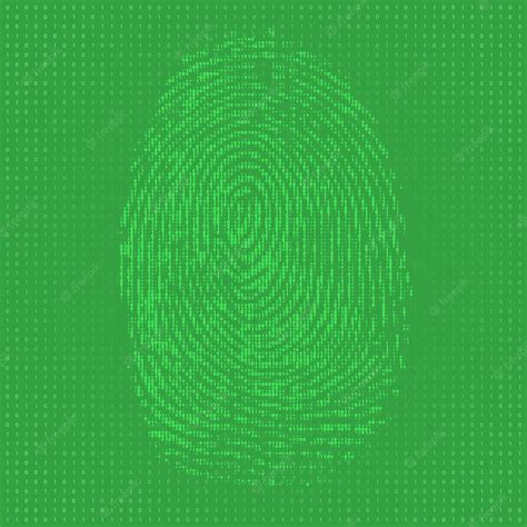 Premium Vector Fingerprint Binary Code Background
