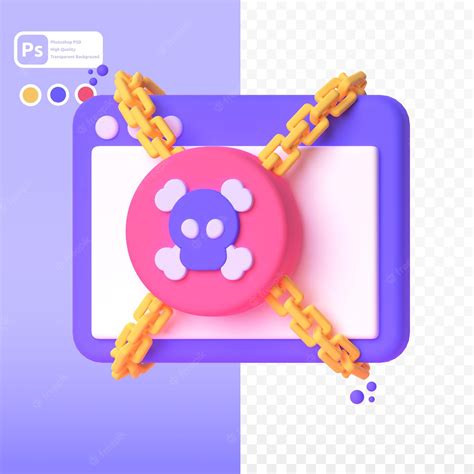 Premium Psd Application Blocked In 3d Render For Graphic Asset Web