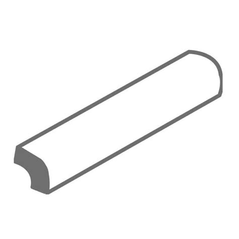 Interceramic Wall Tile White Ceramic Quarter Round Tile Common 1 In X 6 In Actual 1 In X 5